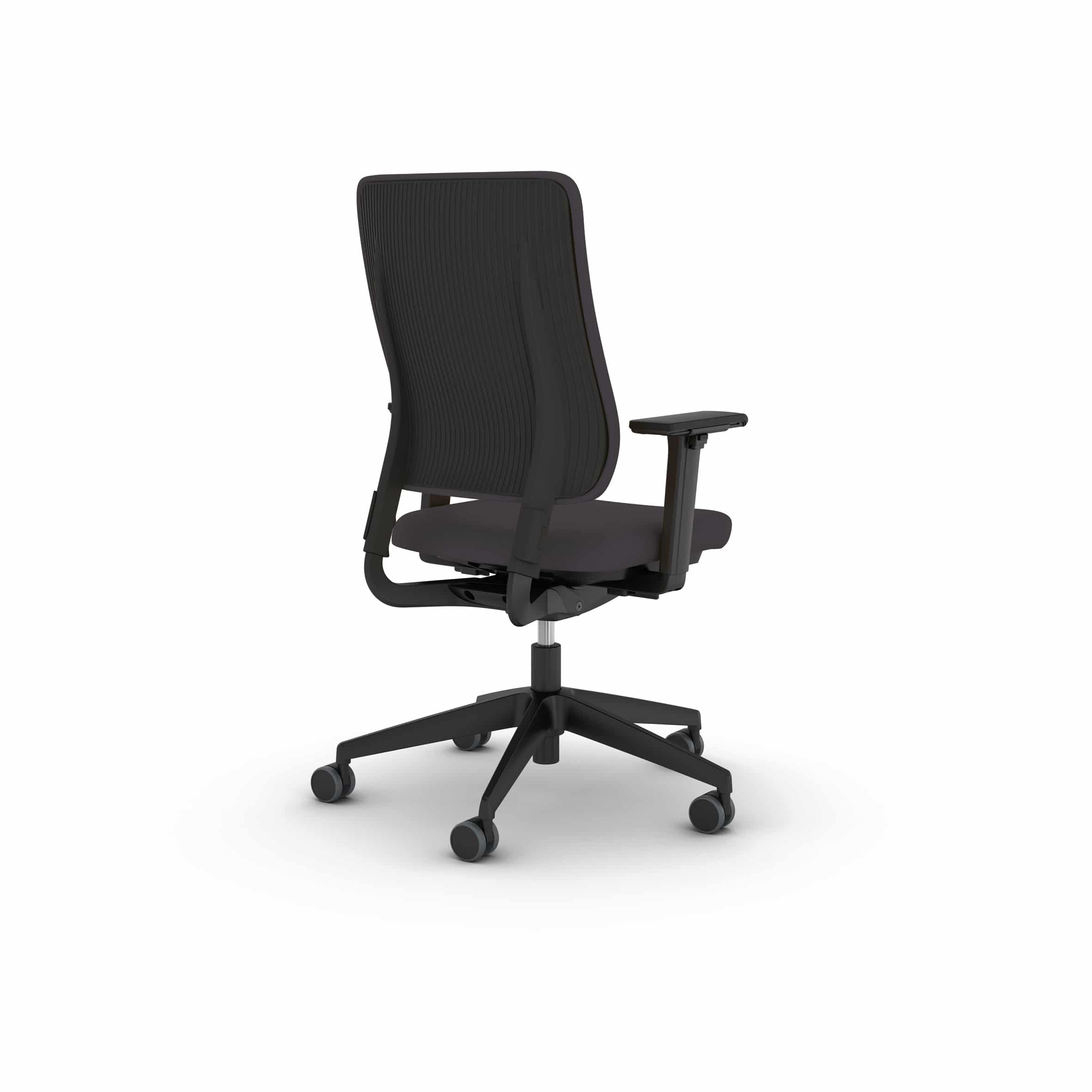 Viasit Drumback Swivel Chair Black Backshell