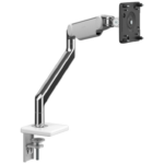 Humanscale M2.1 Monitor Arm Polished Aluminium with White Trim