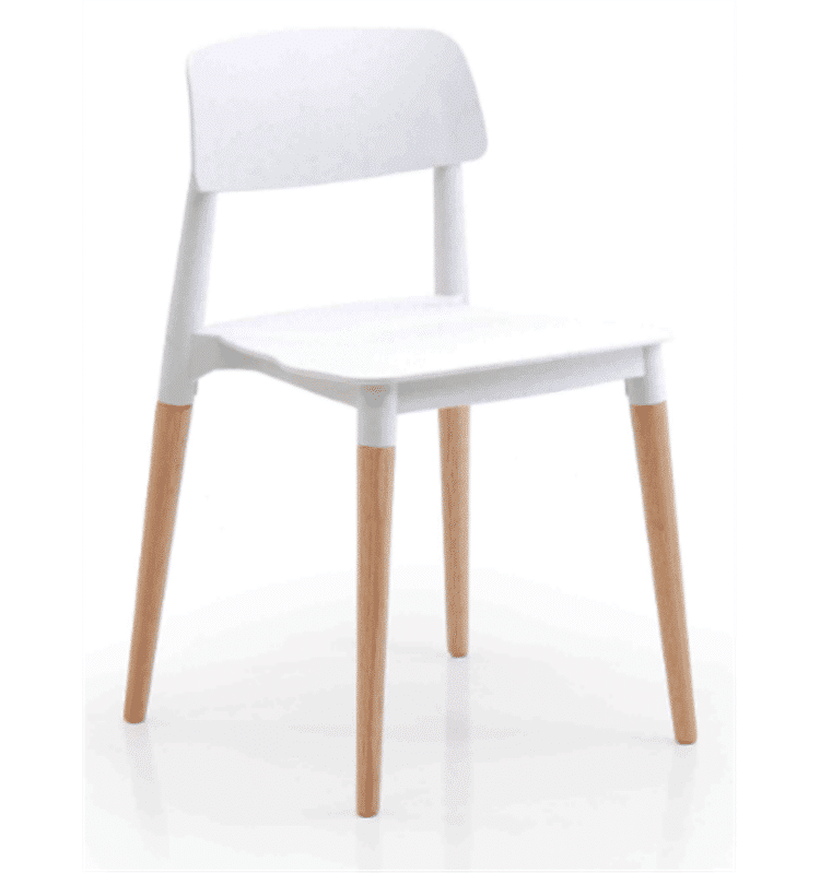 Verco Cleo Multi Use Polyprop Shell chair Solid Oak Legs