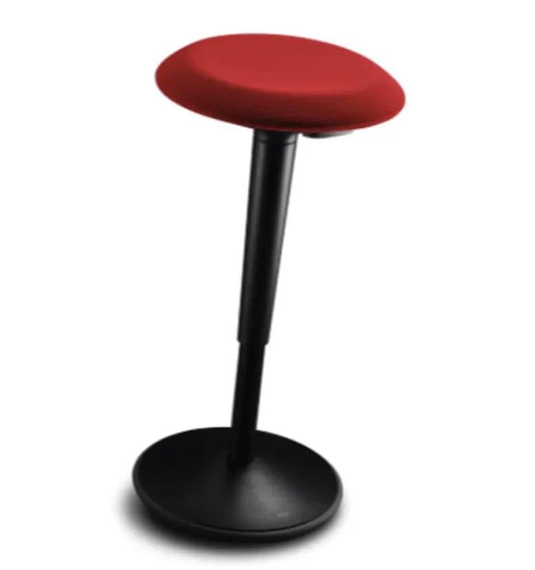 Sedus se:fit height adjustable ergonomic stool Black with Red Seat
