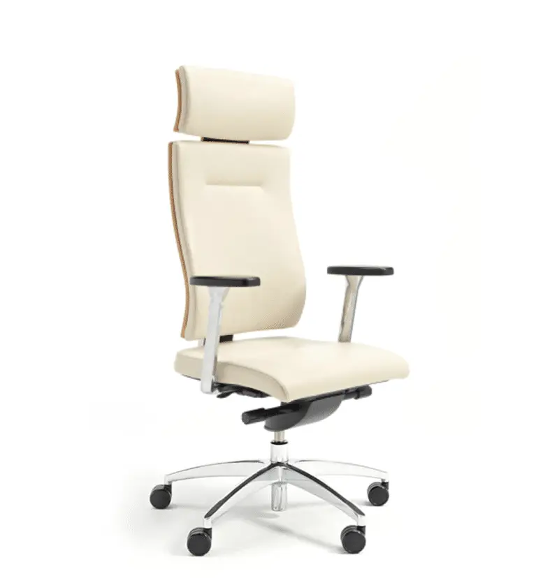 Verco Vibe high back executive chair with a veneered Outer back