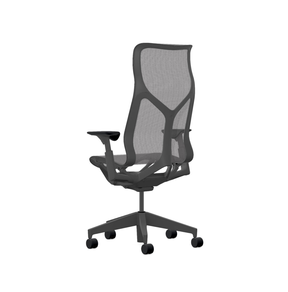 Herman Miller Cosm Graphite High Back Chair, Adjustable Arms