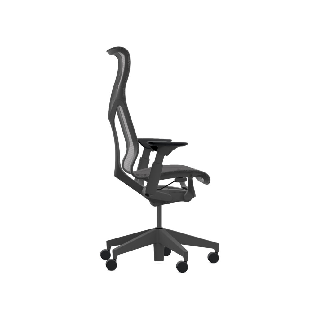 Herman Miller Cosm Graphite High Back Chair, Adjustable Arms